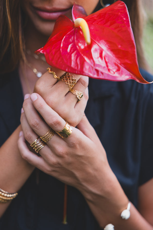 Lilinoe / Makani Mini Dress / Dragon Fruit - KEANI HAWAI`I