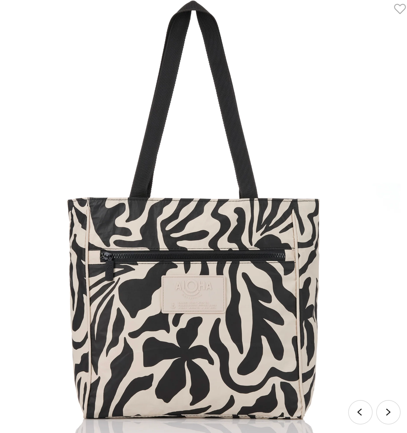 Areca Daily Tote / Frappe & Black - KEANI HAWAI`I